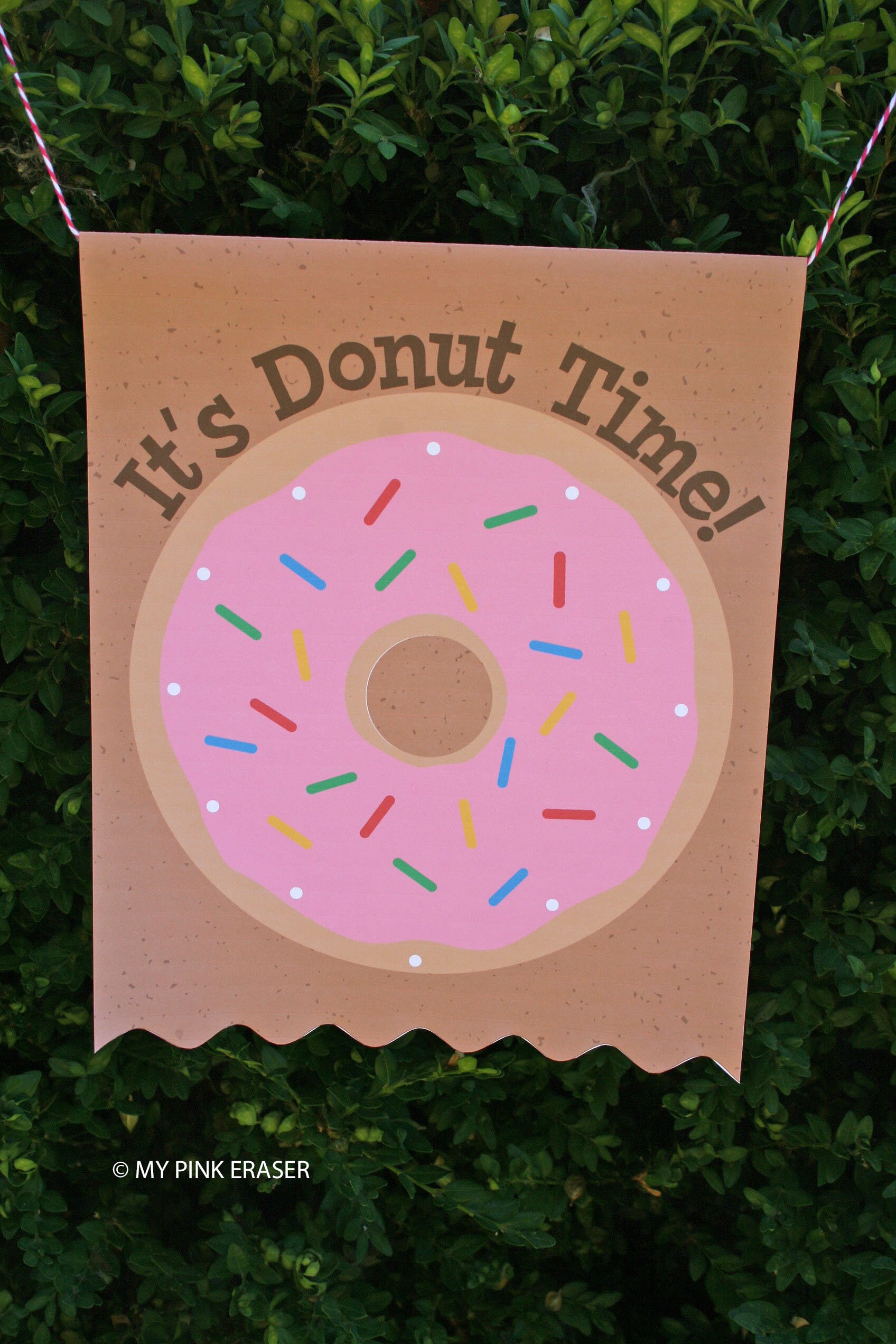 Donut Time Banner // Donut Party Decorations - Etsy