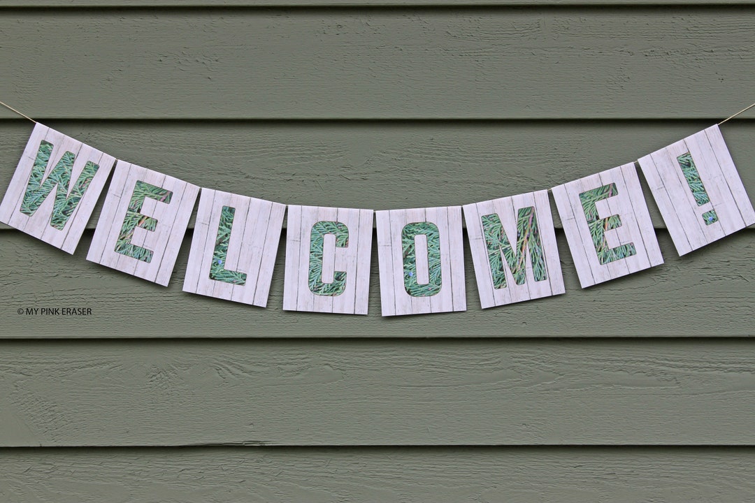 Welcome Banner for Classroom // Farmhouse Theme Welcome Banner - Etsy