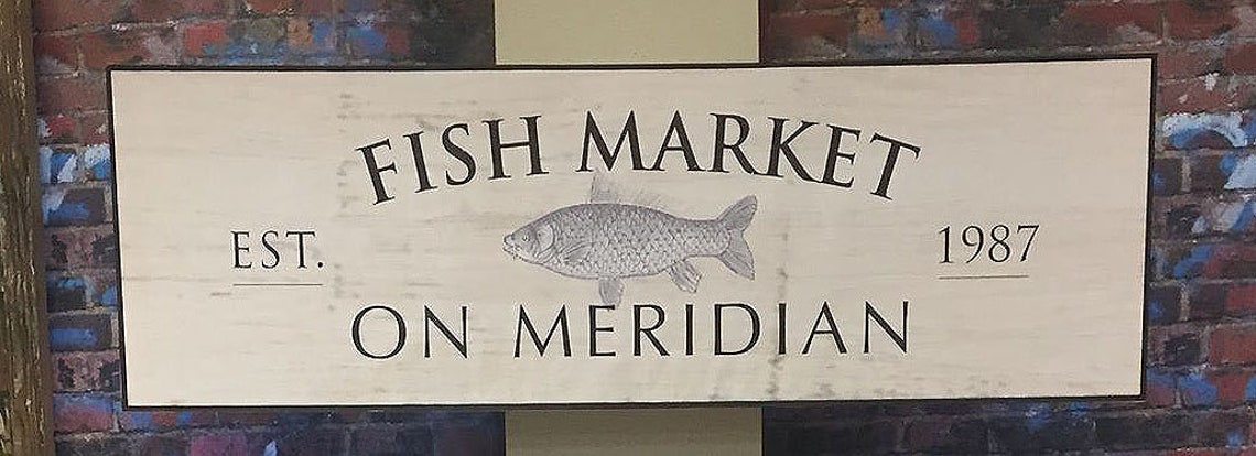 Fish Market Printable Sign // Seafood Market Printable Sign - Etsy