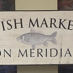 Fish Market Printable Sign // Seafood Market Printable Sign - Etsy