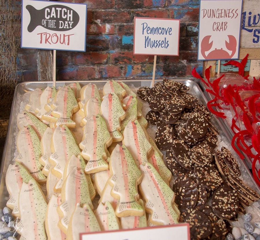 Seafood Signs // Seafood Market Signs // Beach Theme Party // - Etsy UK