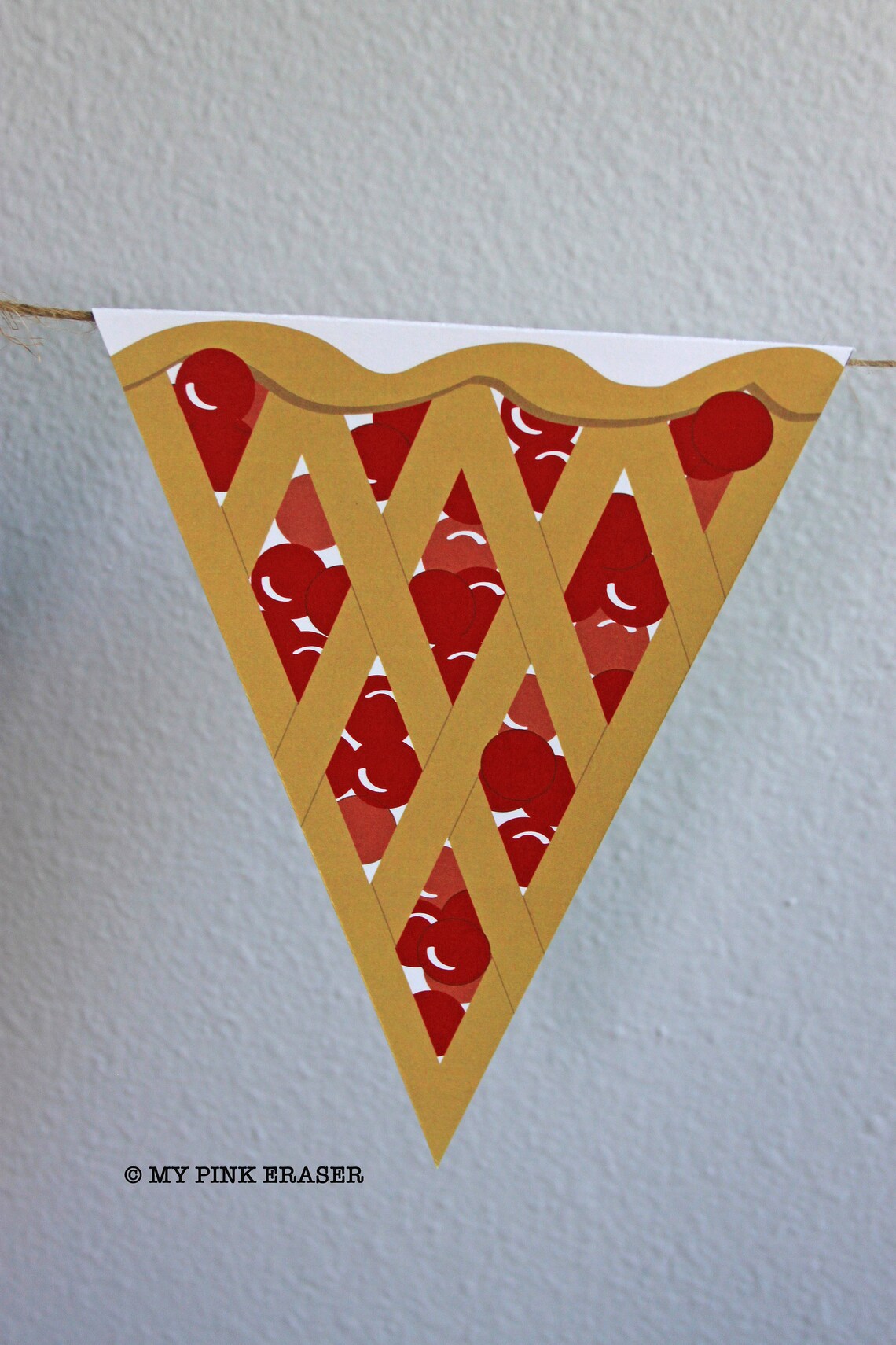 Small Pie Banner // Pie Pennant // County Fair Banner - Etsy