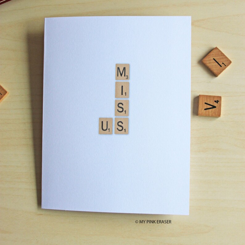 Scrabble Theme Card Set - Etsy