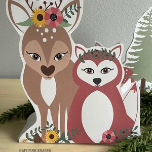 Woodland Animal Table Displays // Woodland Theme Party Decor - Etsy