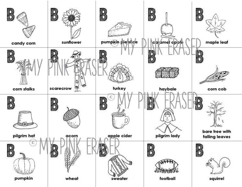 Fall Party Games // Halloween Party Games // Fall Bingo Card ...