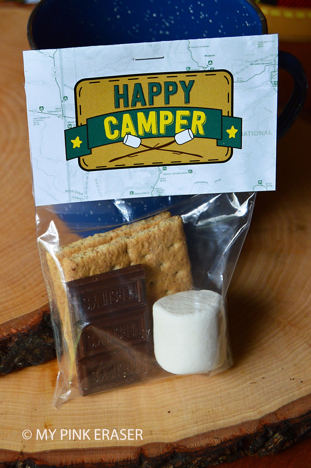 Happy Camper Party Favor // Camp Party Theme - Etsy