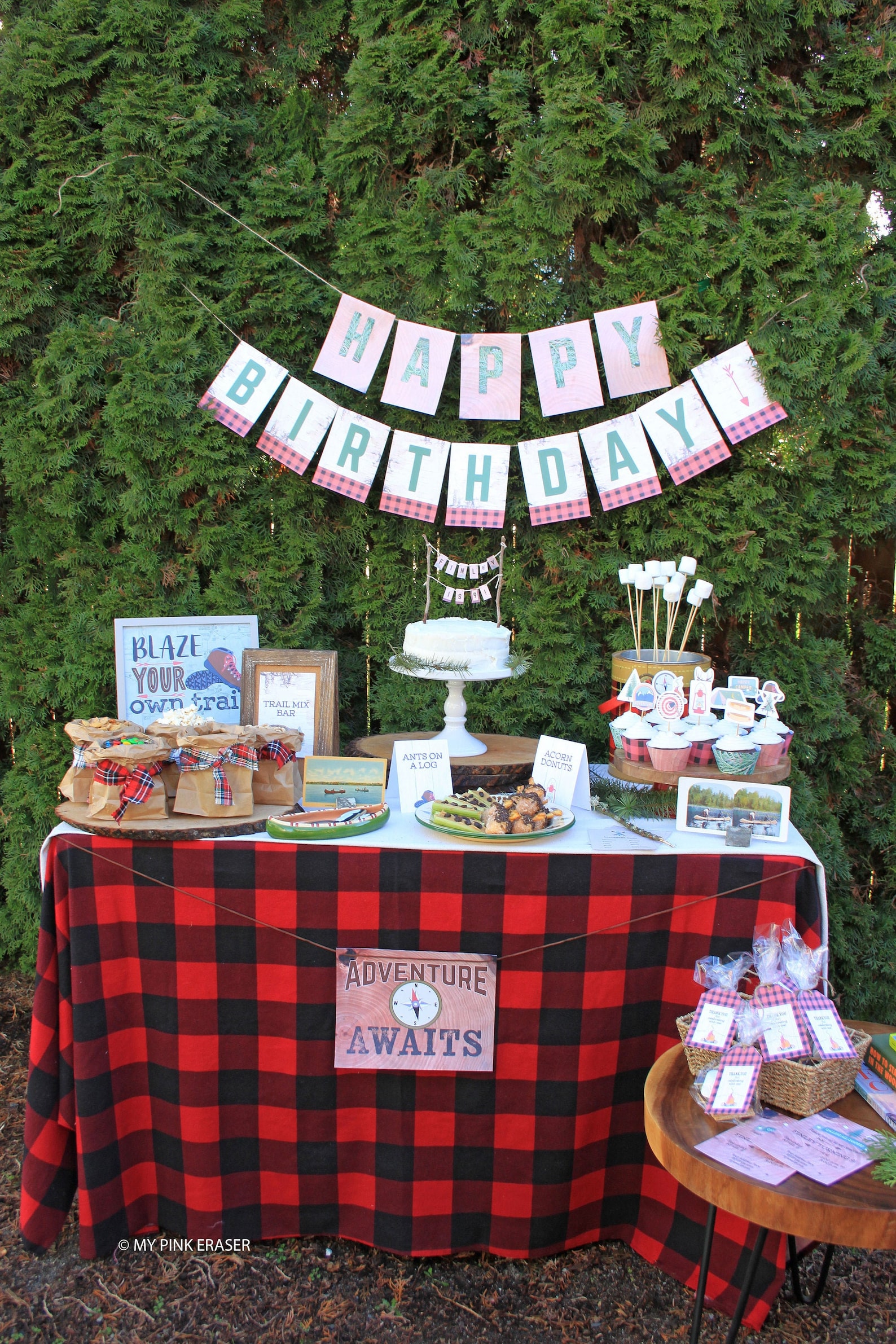 Lumberjack Theme Thank You Tag // Camping Theme Thank You Tag - Etsy