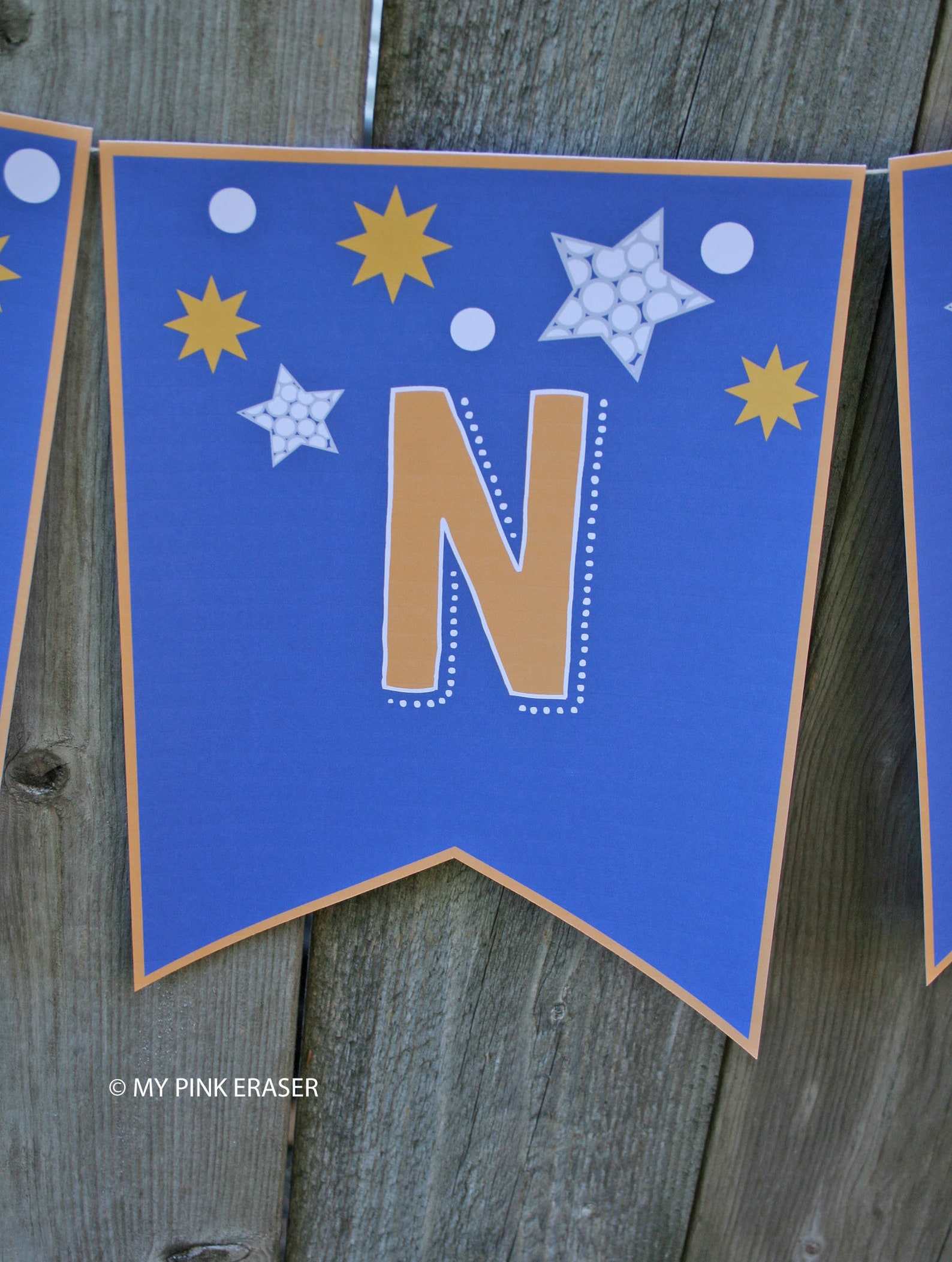 Star Theme Banner // Starry Night Pennant - Etsy