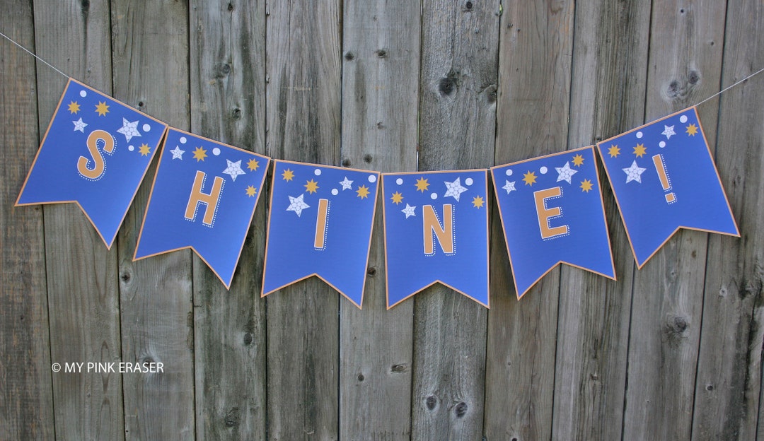 Star Theme Banner // Starry Night Pennant - Etsy