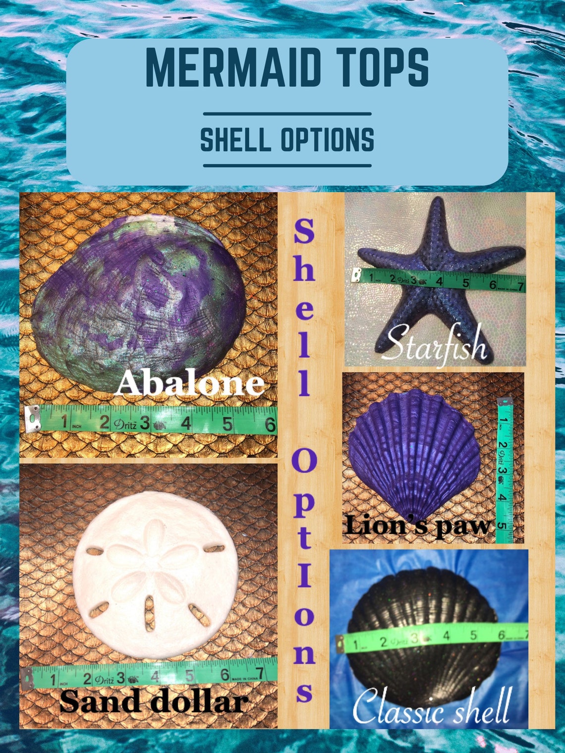 Silicone Starfish or Shells for Diy Mermaid Top - Etsy