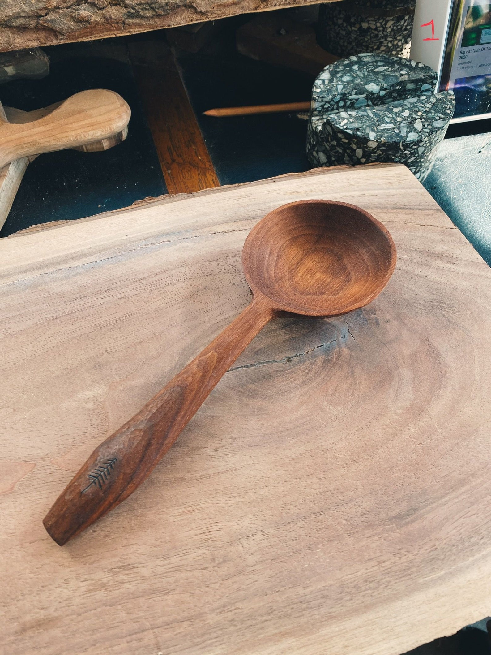 2 Tablespoon Recycled Walnut Spoon | Etsy