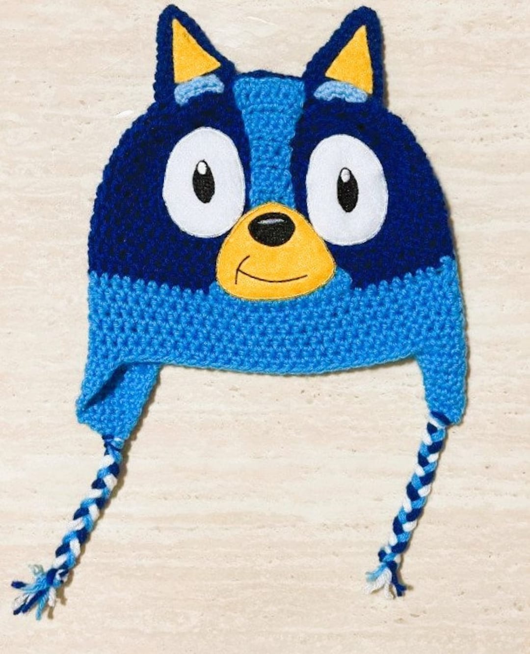 Crocheted Bluey Hat or Other Character Hats - Etsy