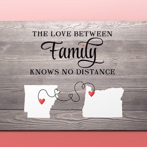 Personalized Gift for Family Long Distance Friends Custom - Etsy