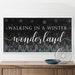 Walking in A Winter Wonderland Sign, Christmas Wall Decor, Modern Wood ...