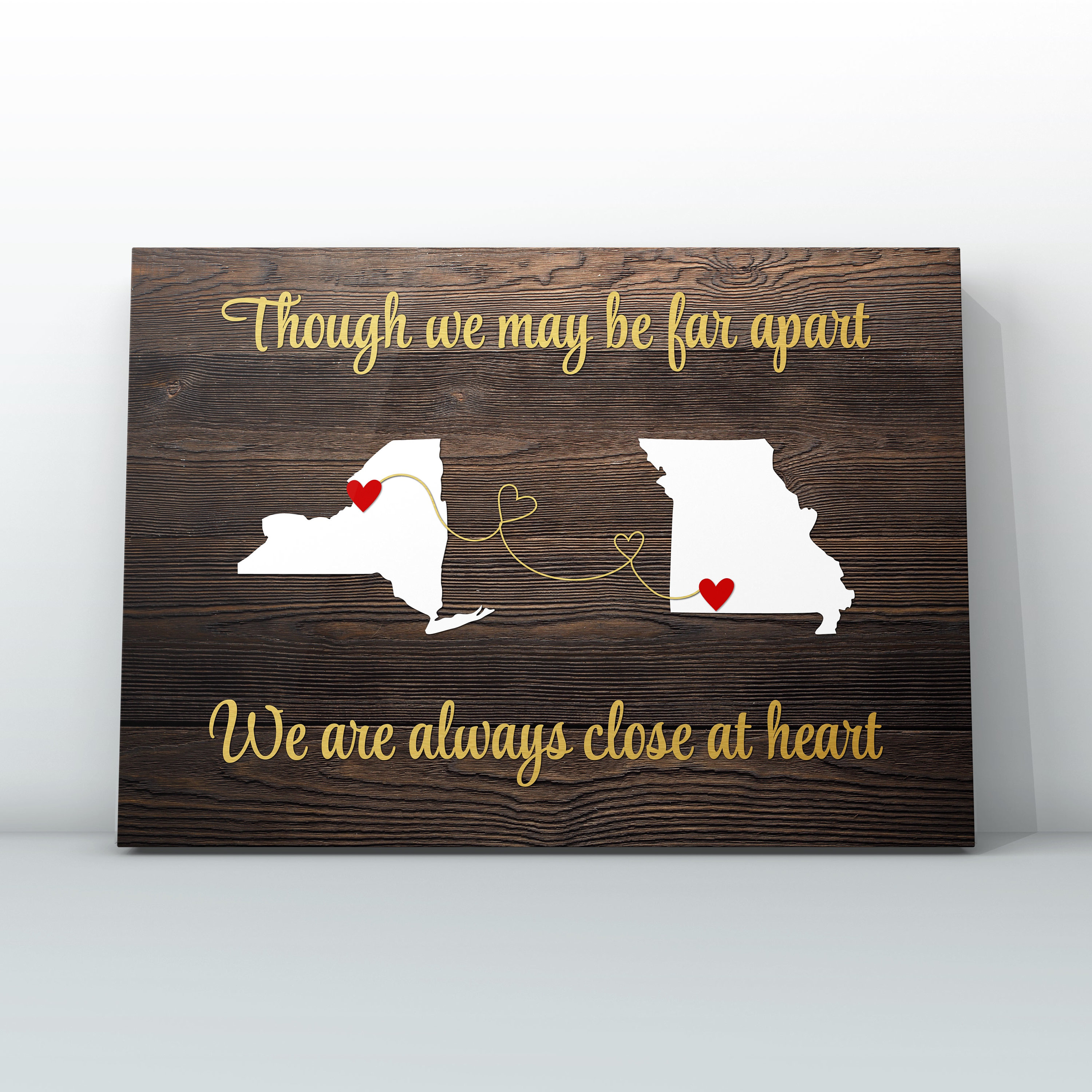 Long Distance Friendship Gift Far Apart but Close at Heart | Etsy