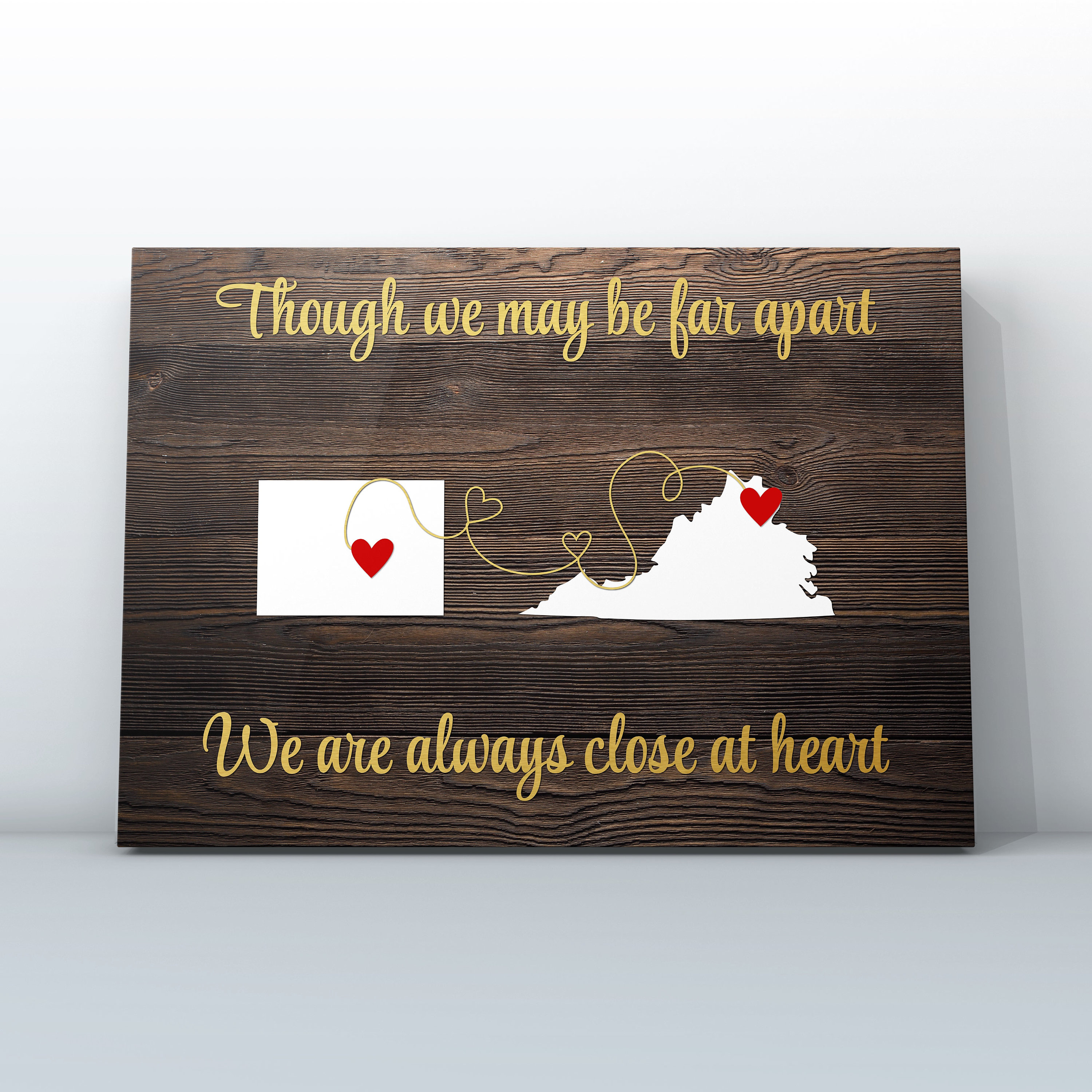 Long Distance Friendship Gift Far Apart but Close at Heart | Etsy