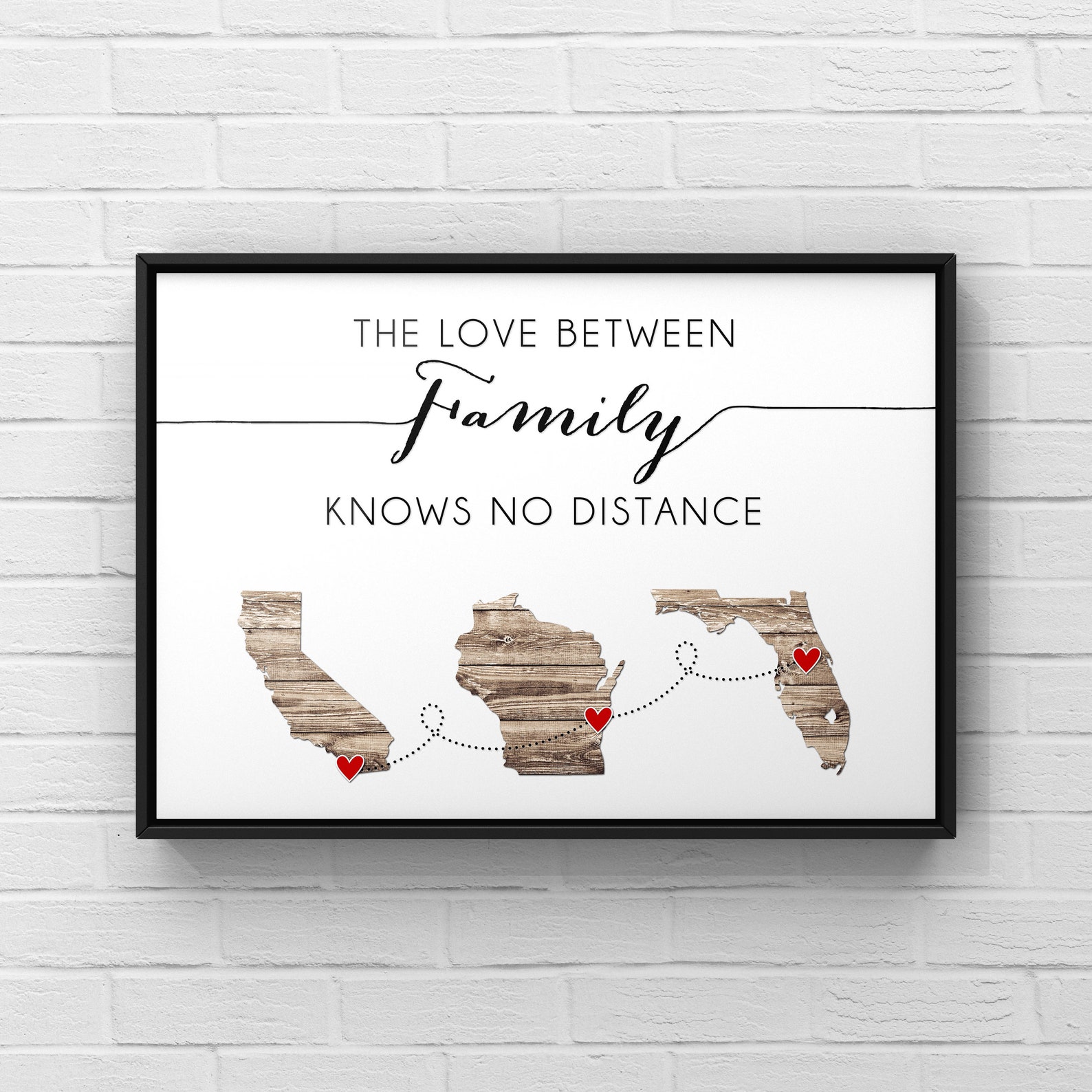 Long Distance Family Moving Gift Family Separated Multiple | Etsy