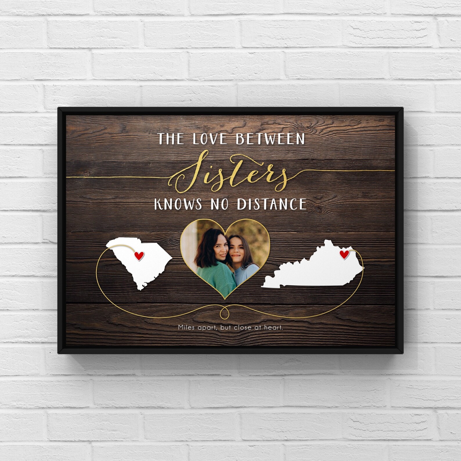 Sisters Moving Away Gift Long Distance Sister Personalized - Etsy