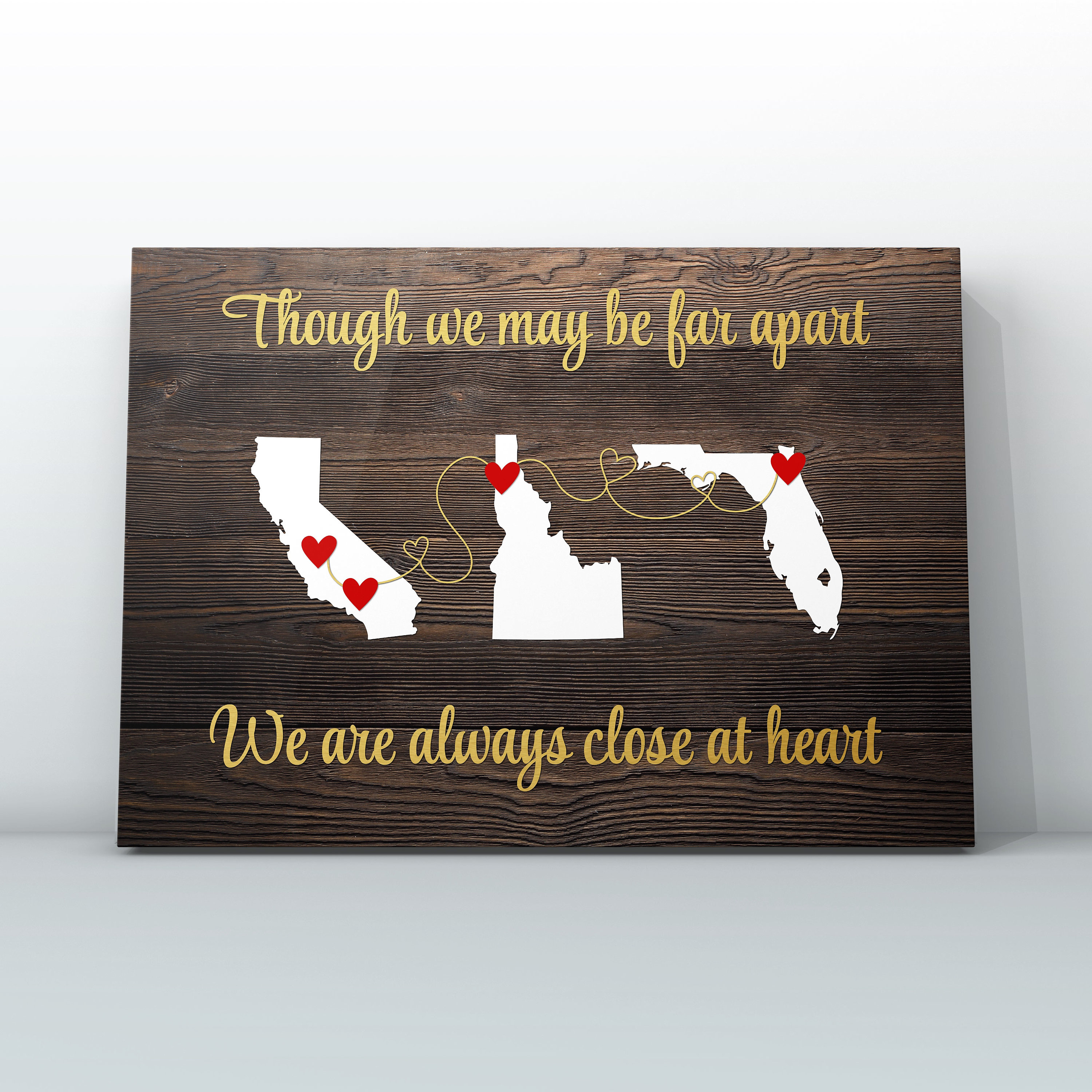 Long Distance Friendship Gift Far Apart but Close at Heart | Etsy