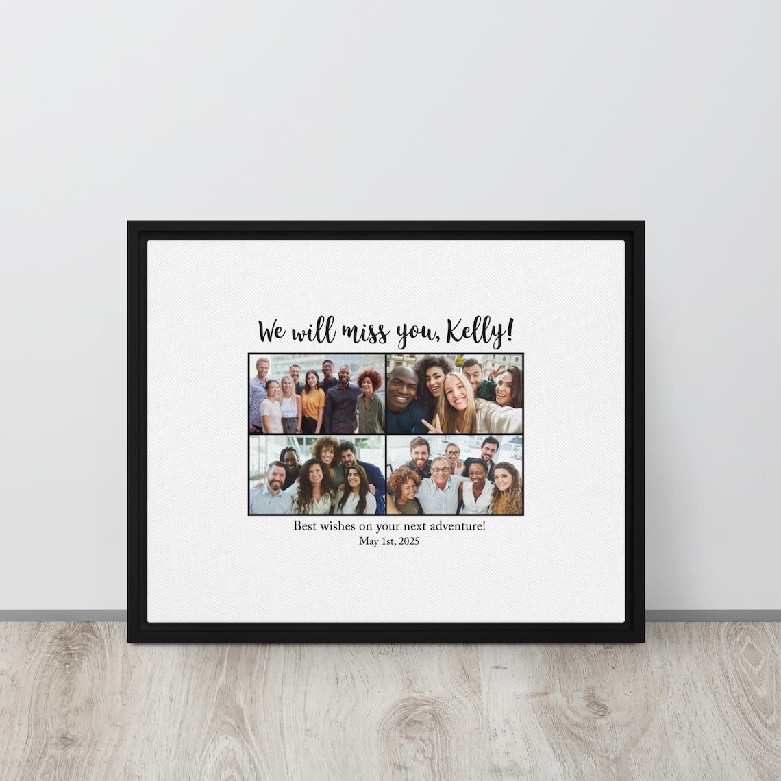 Farewell Photo Collage Frame – Personalized Retirement Keepsake ...