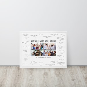 Custom Signature Photo Frame - Retirement & Farewell Gift for Coworker ...