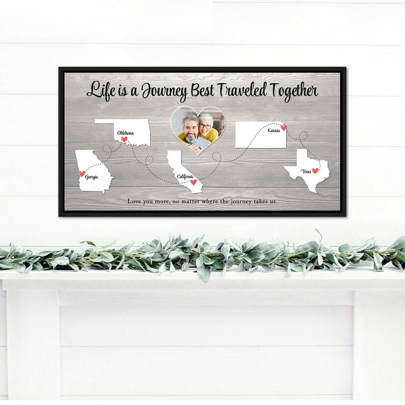 Anniversary Gift Adventure Map Personalized Gift for - Etsy