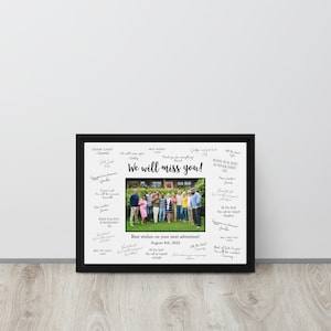 Personalized Signature Photo Frame - Retirement & Farewell Gift for ...