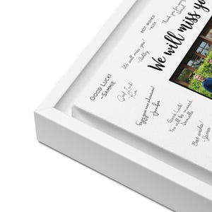 Leaving, Goodbye Personalized Signature Photo Frame Retirement ...