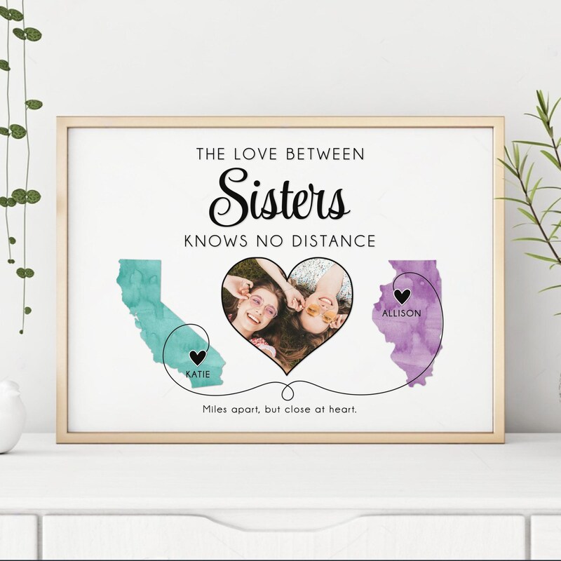 Long Distance Sister - Etsy