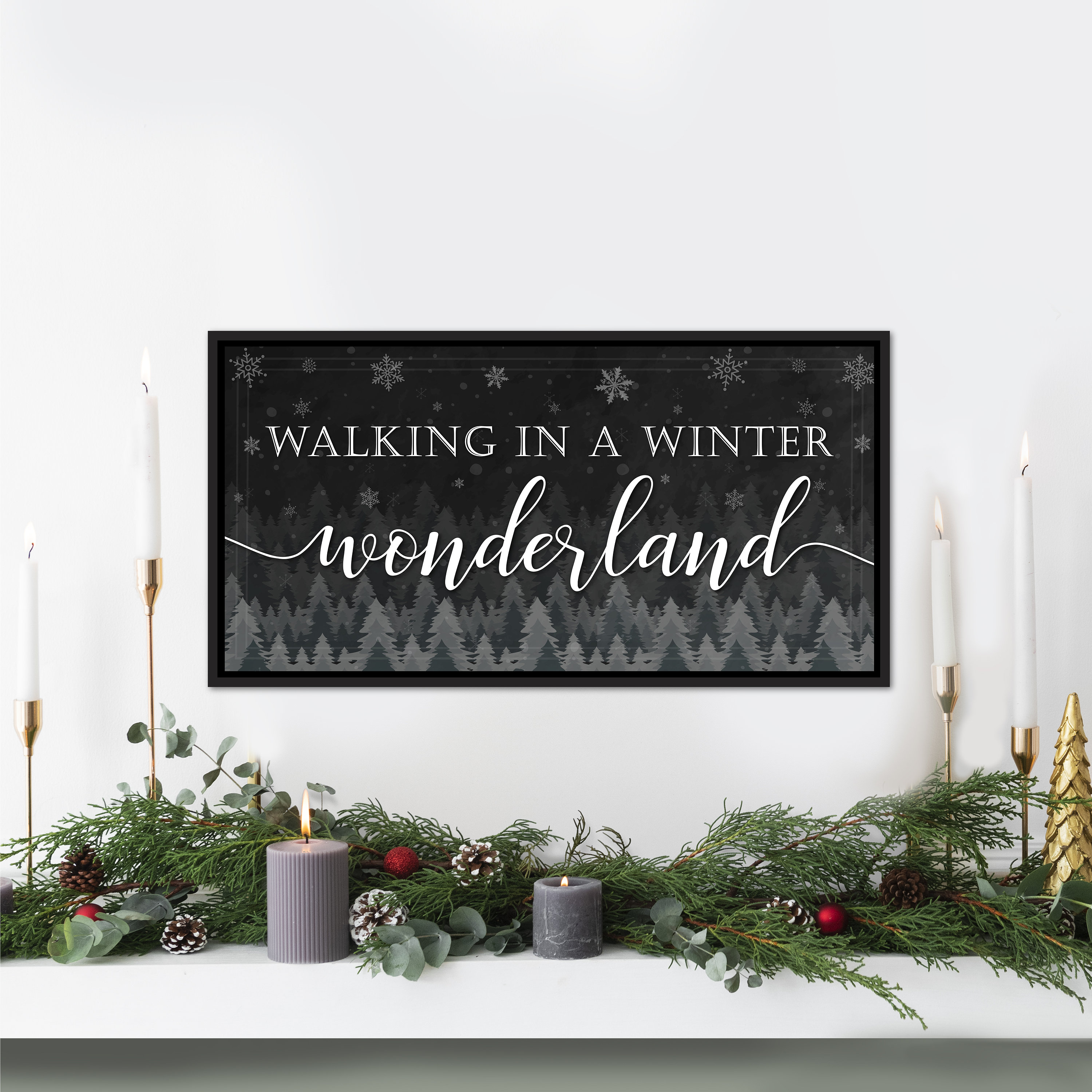 Walking in A Winter Wonderland Sign Christmas Wall Decor - Etsy