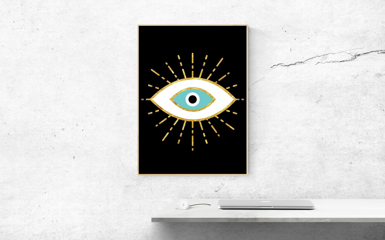 Evil Eye Art Print Spiritual Art Evil Eye Wall Decor - Etsy
