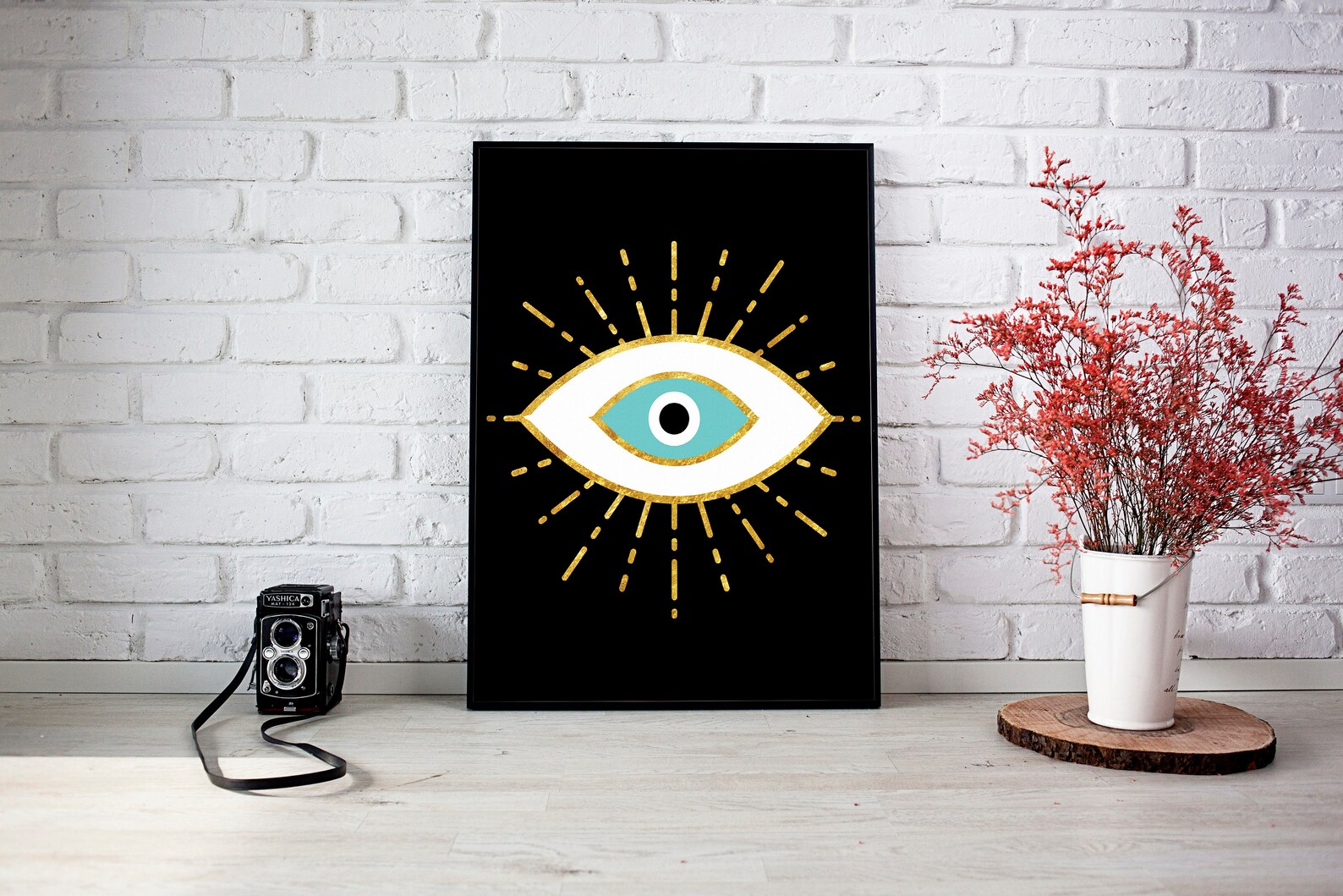 Evil Eye Art Print Spiritual Art Evil Eye Wall Decor | Etsy