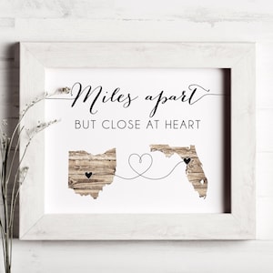 Personalized Family Gift: Custom Map Art for Long Distance Relations ...