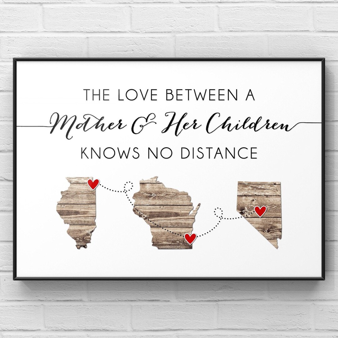 Personalized Mother and Children Sign, Mother's Day Gift, Heartfelt ...