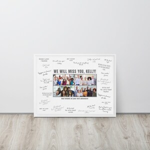 Signature Photo Frame Custom Retirement & Farewell Gift for Coworker ...