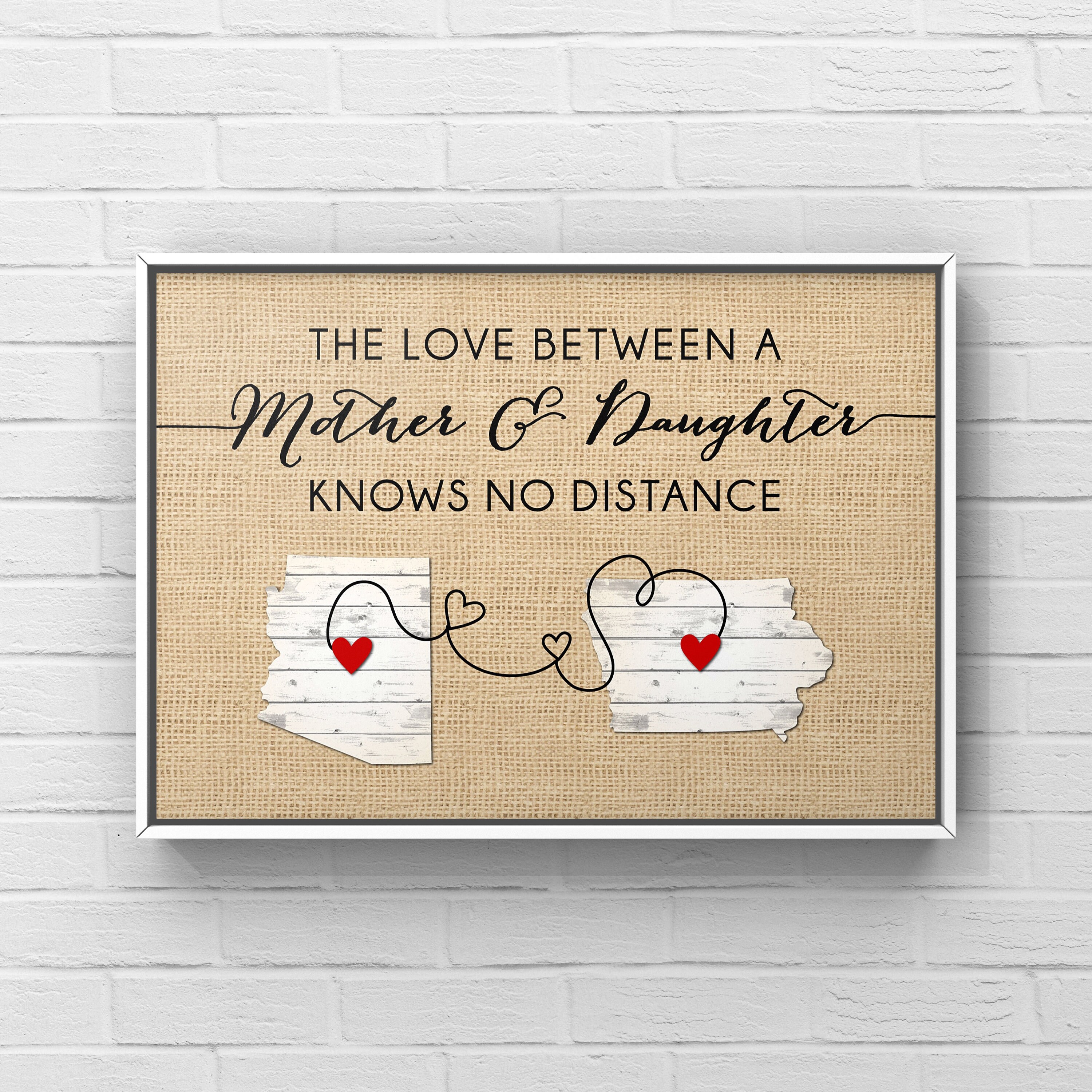 The Love Between A Mother And Daughter Knows No Distance Etsy