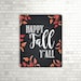 Happy Fall Y'all Chalkboard Print Fall Printable Autumn - Etsy