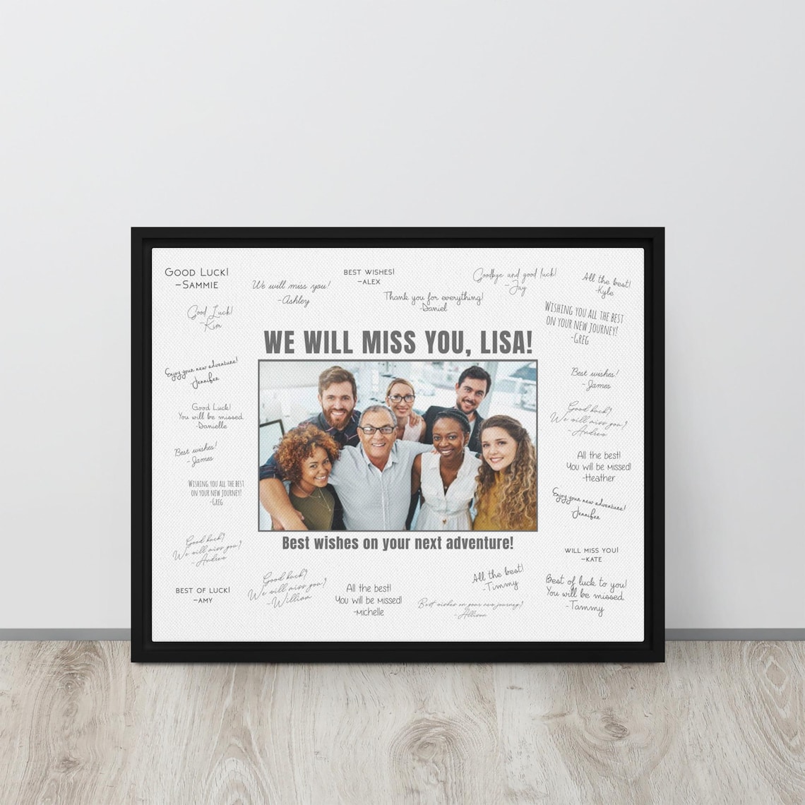 Custom Farewell & Retirement Gift – Personalized Signature Photo Frame ...