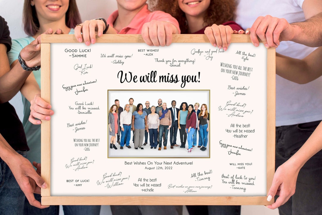 Farewell & Retirement Gift for Coworker, Boss Personalized Signature ...