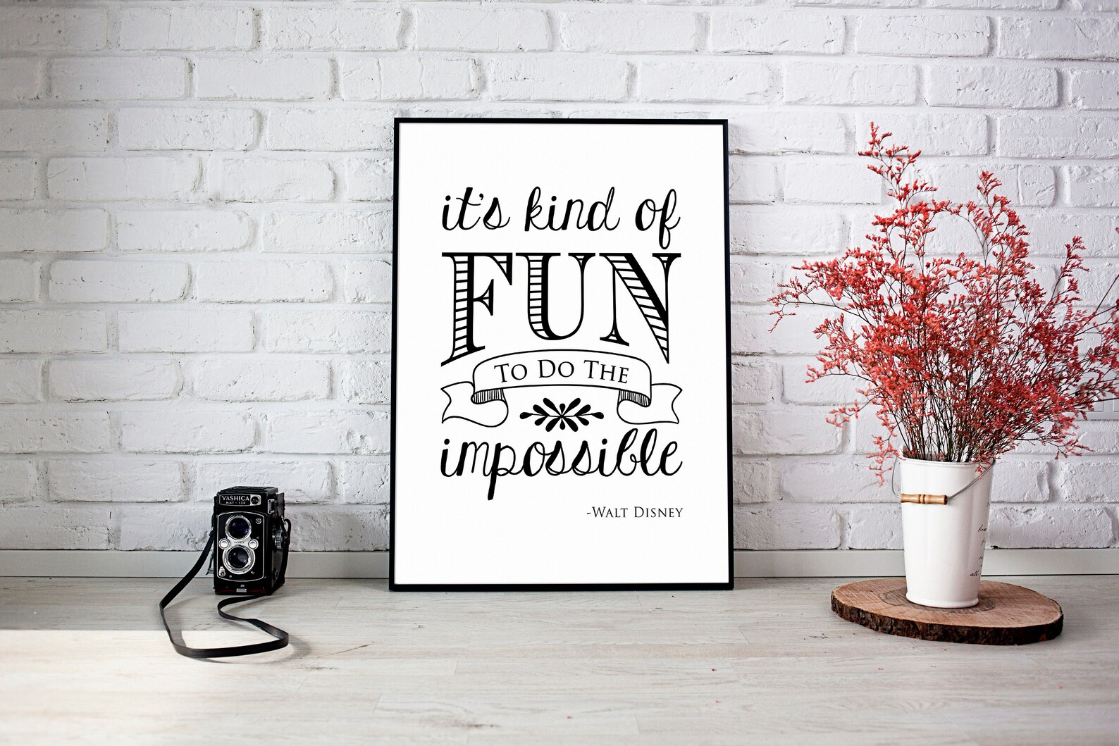 Its Kind of Fun to Do the Impossible Print, Inspirational Art, Office ...