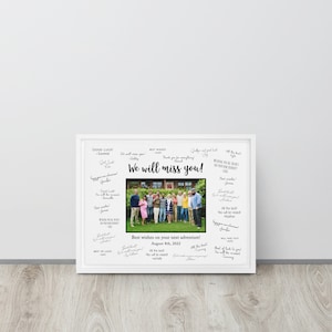 Signature Photo Frame, Personalized Signable Picture Frame for ...