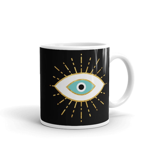 Evil Eye Coffee Cup - Etsy