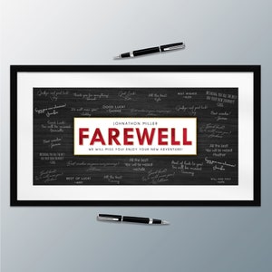 Going Away Gift, Coworker Farewell, Retirement Guestbook, Goodbye Gift ...