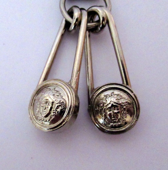 Gianni Versace Iconic Safety Pin Silver Medusa Head a… - Gem