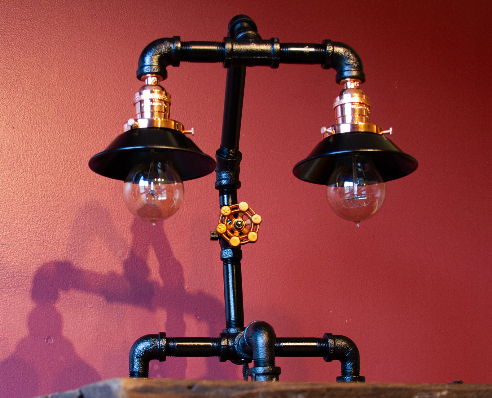 Black Copper Lamp Pipe Lamp Metal Shade Desk Lamp industrial Etsy black-copper-lamp-pipe-lamp-metal-shade-desk-lamp-industrial-etsy