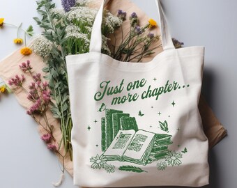 Book Tote Bag Bookish Canvas Tote Bag for Book Lovers Gift Reading Just ...