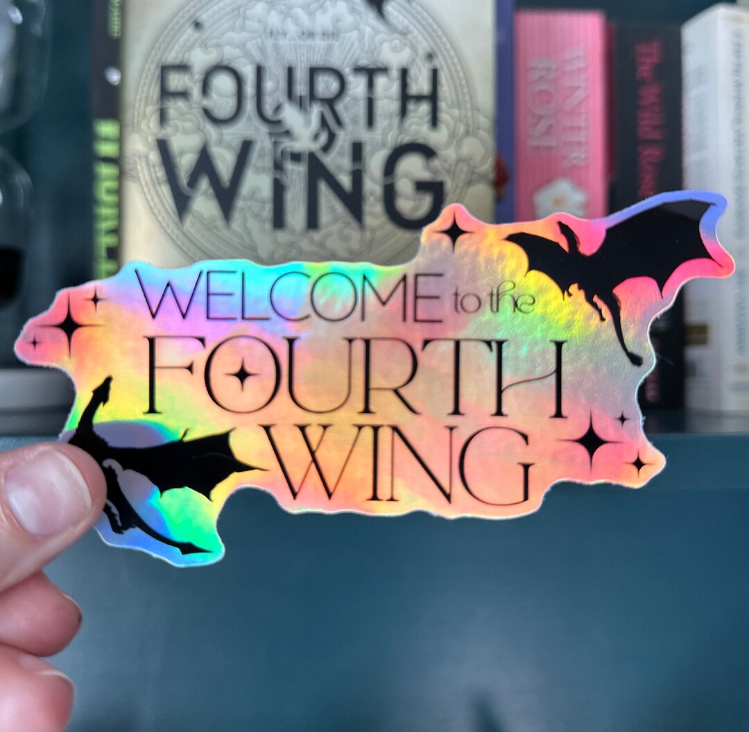 Fourth Wing Holographic Sticker Violet Sorrengail Tairn - Etsy