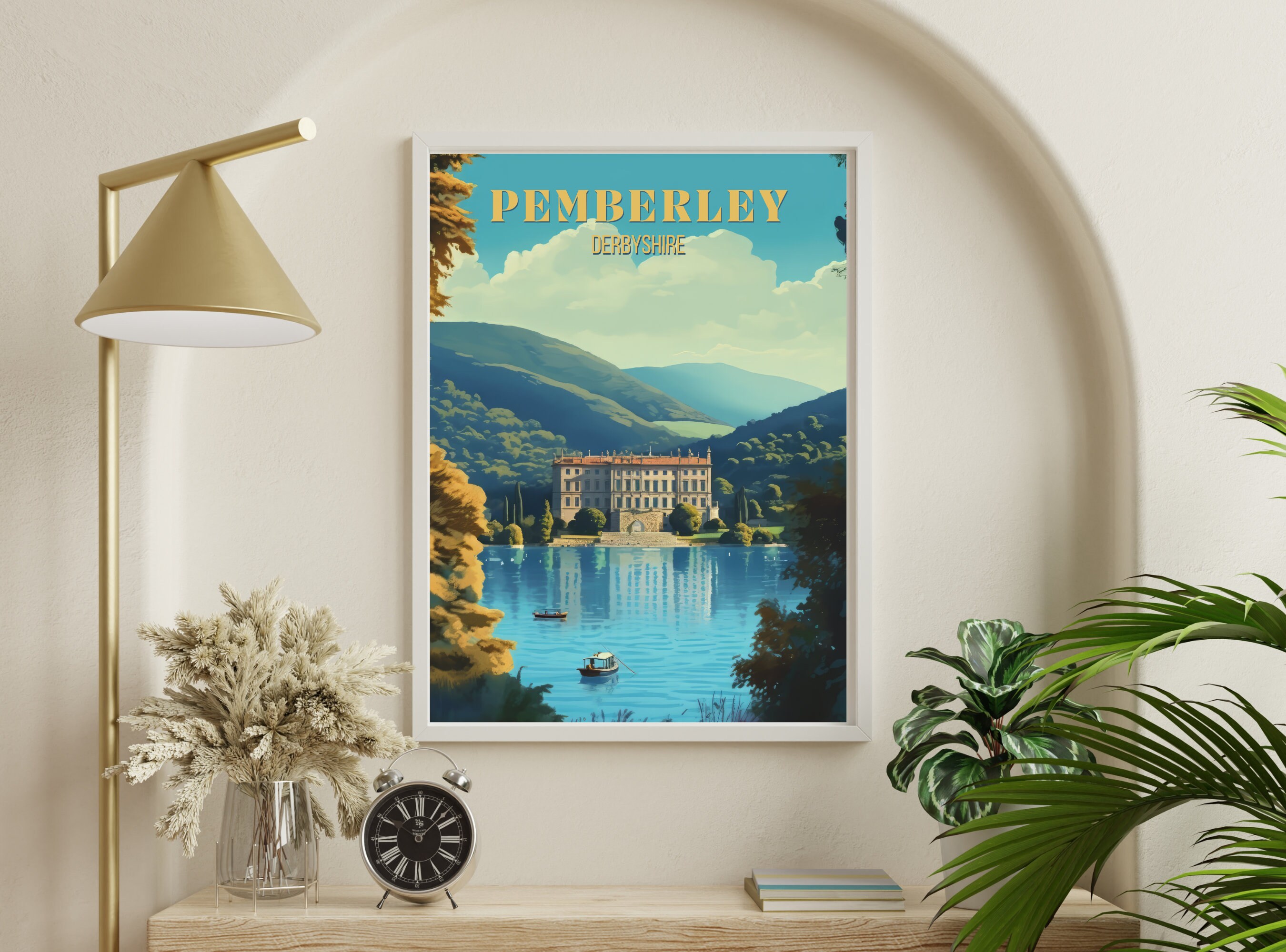 Pride and Prejudice Jane Austen Art Print Poster, Vintage Travel ...