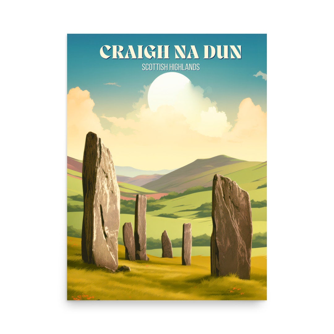 Outlander Craigh Na Dun Art Print, Diana Gabaldon Wall Home Decor ...