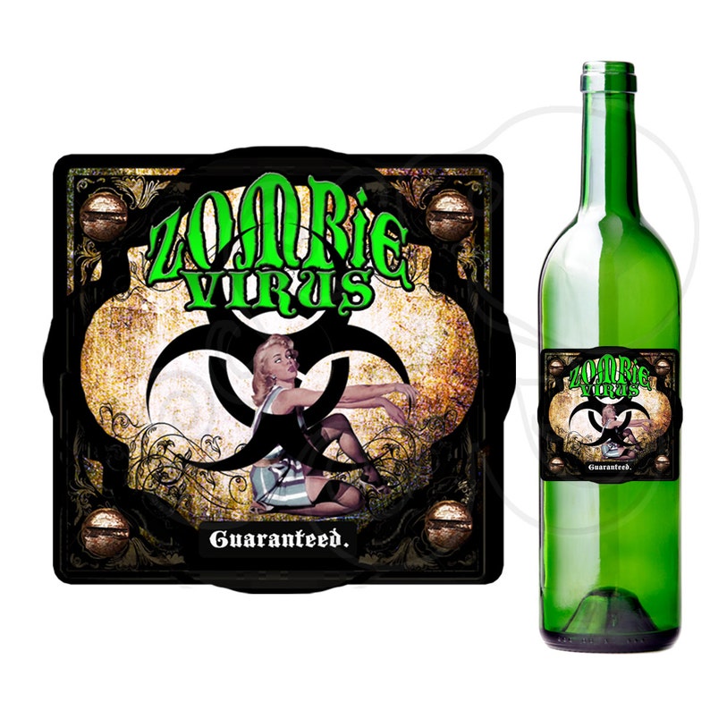 Printable Zombie Virus Label Printable Bottle Label Fun Poison - Etsy